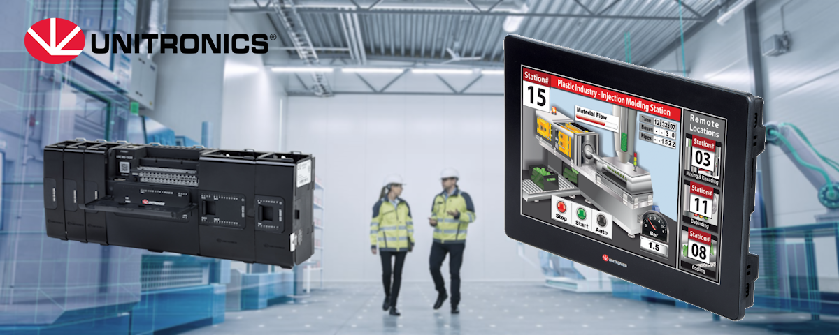 Tres formatos de PLC familia Unistream de Unitronics